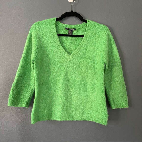 Boston Proper | Sweaters | Boston Proper Medium Green Wool Sweater 34 ...